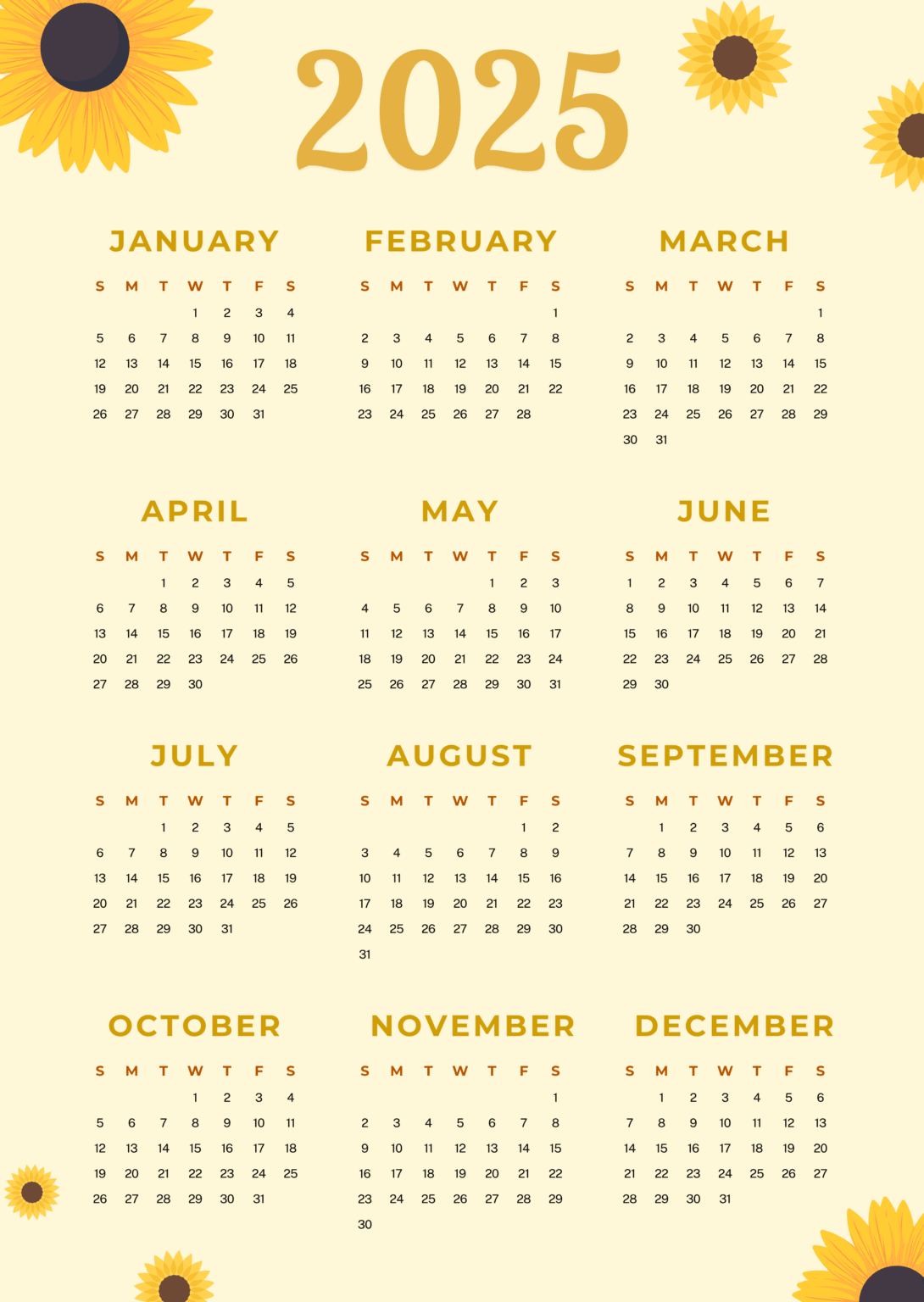 Download Your Free 2025 Calendar Template: Plan for Success ...