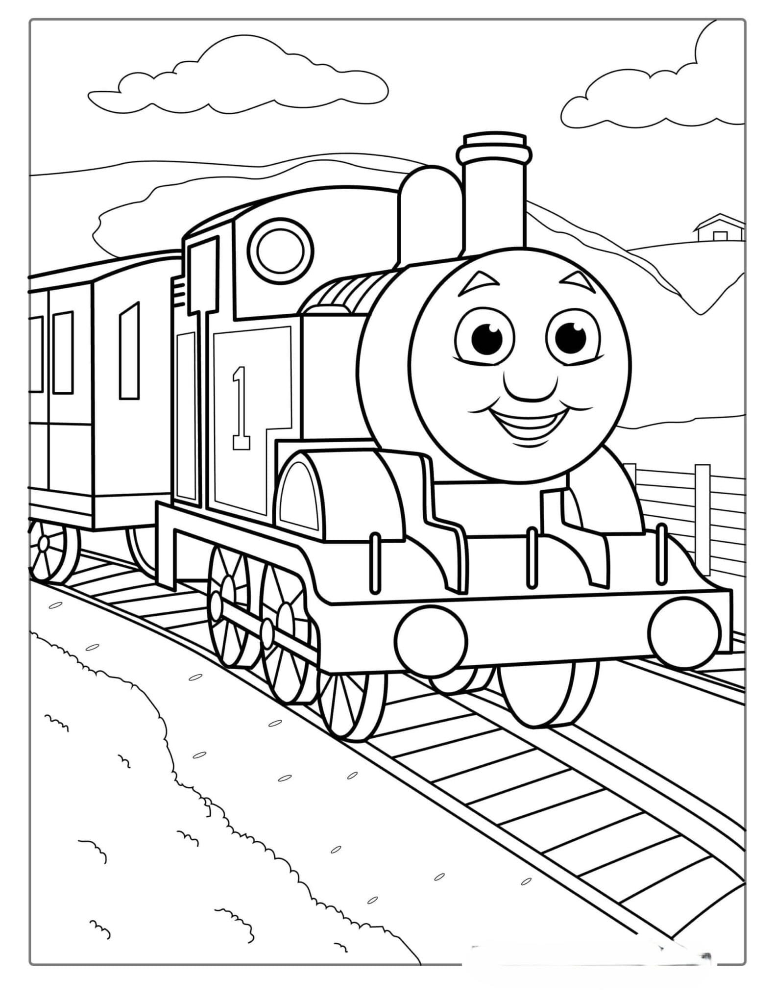 Thomas and friends Coloring Pages Printable - Printable Templates Hub