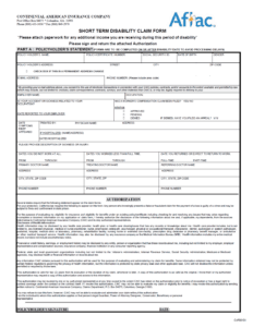 Aflac Claim Forms Printable - Printable Templates Hub