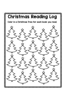 December Reading Log Printable - Printable Templates Hub