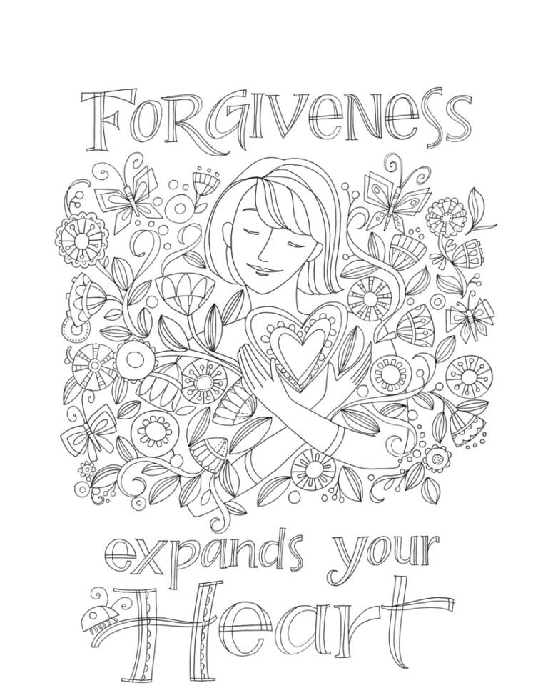 Coloring Pages on Forgiveness - Printable Templates Hub