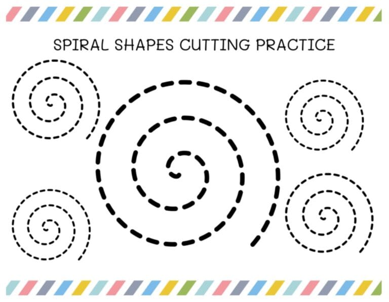 10 Cutting Shapes Worksheets Printable - Printable Templates Hub