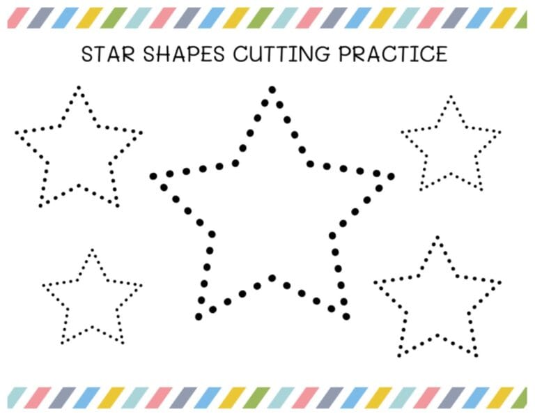 10 Cutting Shapes Worksheets Printable - Printable Templates Hub