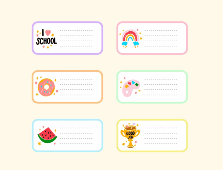 Editable Notebook Tags Templates Printable - Printable Templates Hub