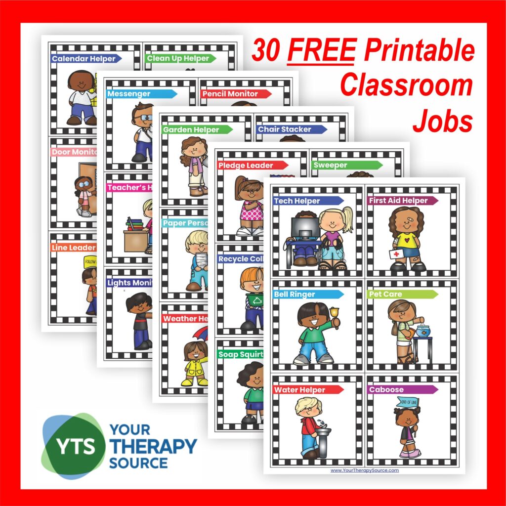 Classroom Job Chart Printable - Printable Templates Hub