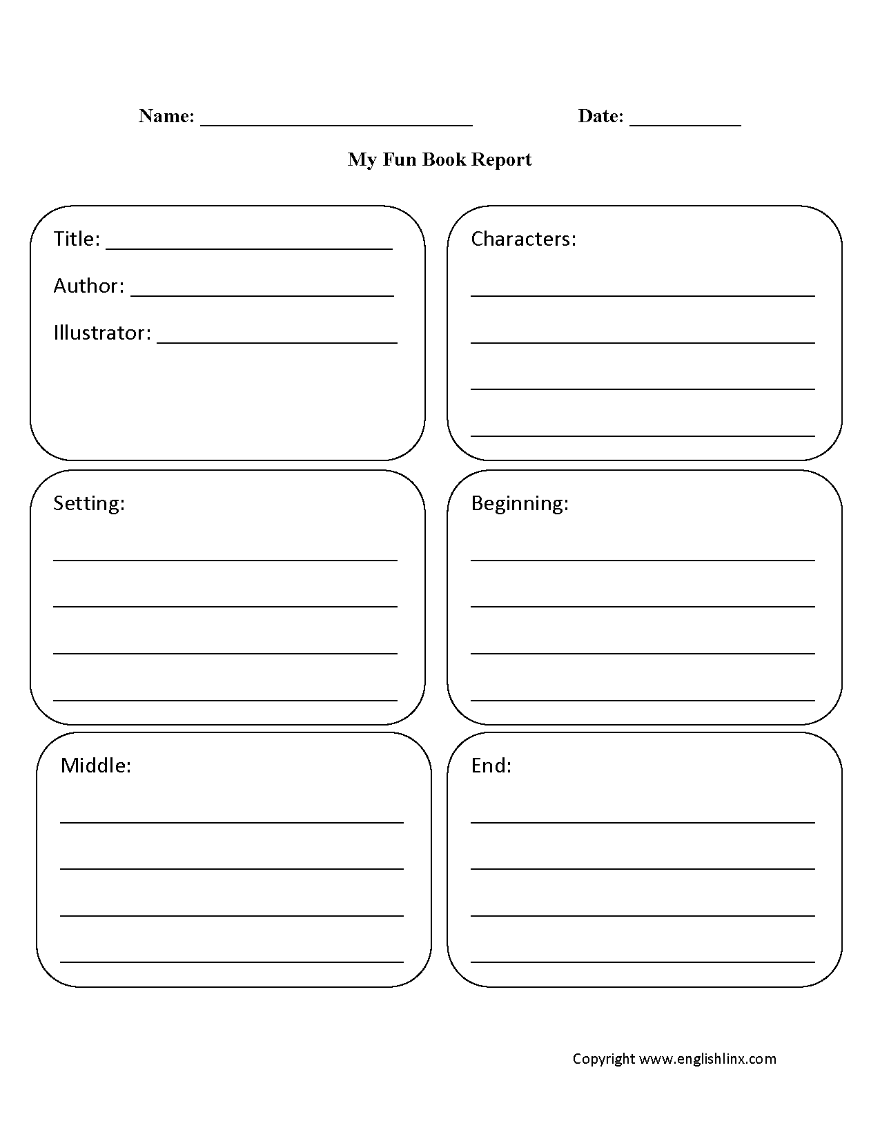 Book Review Template 5Th Grade Printable - Printable Templates Hub