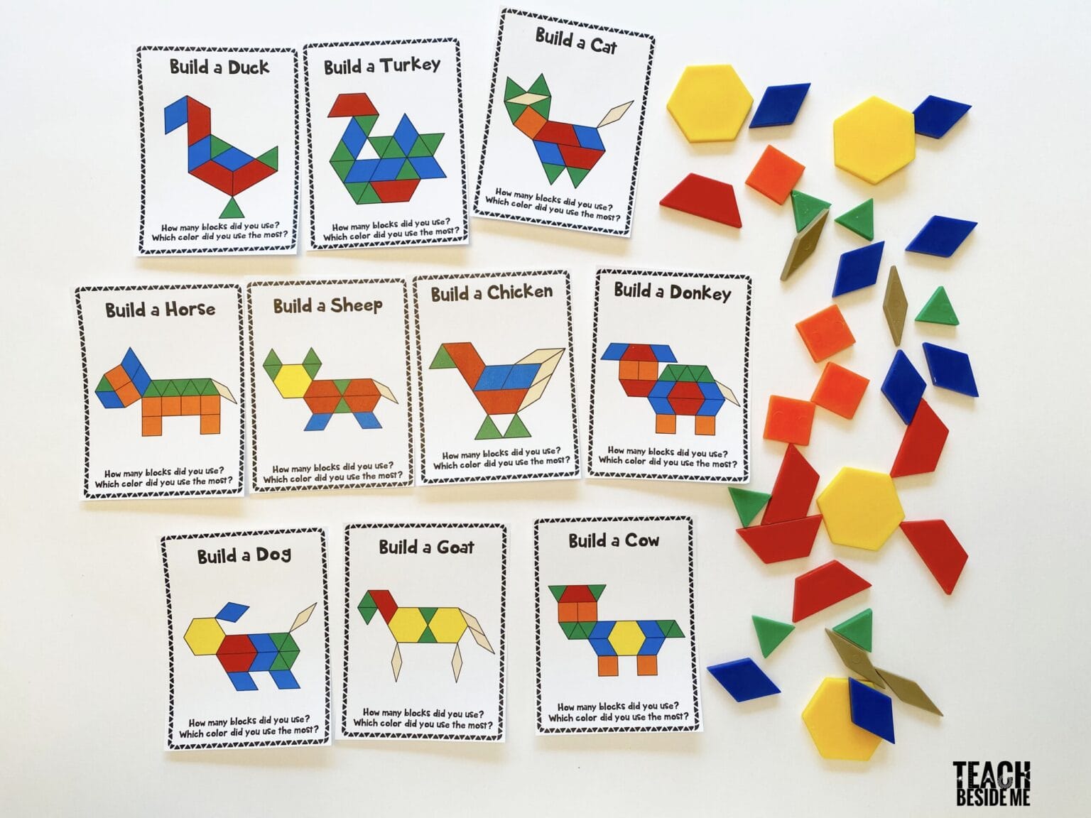 Farm Pattern Blocks Printables - Printable Templates Hub
