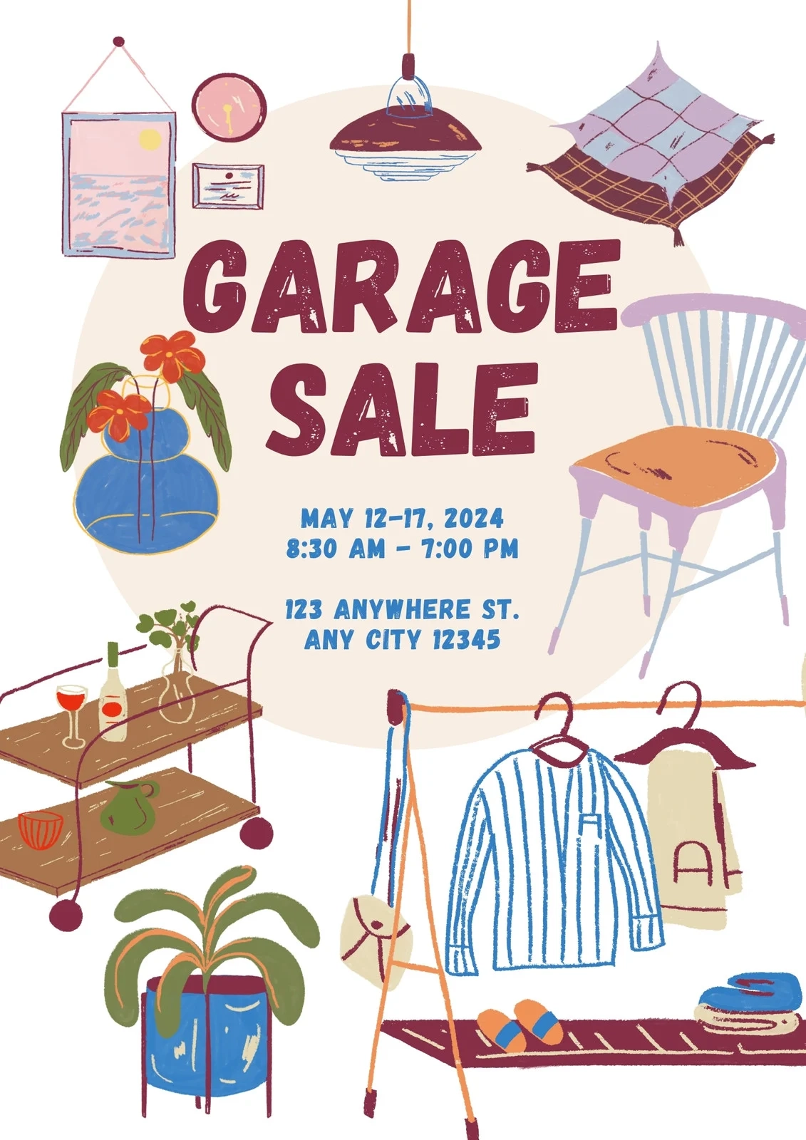 Garage Sale Sign Templates Printable - Printable Templates Hub