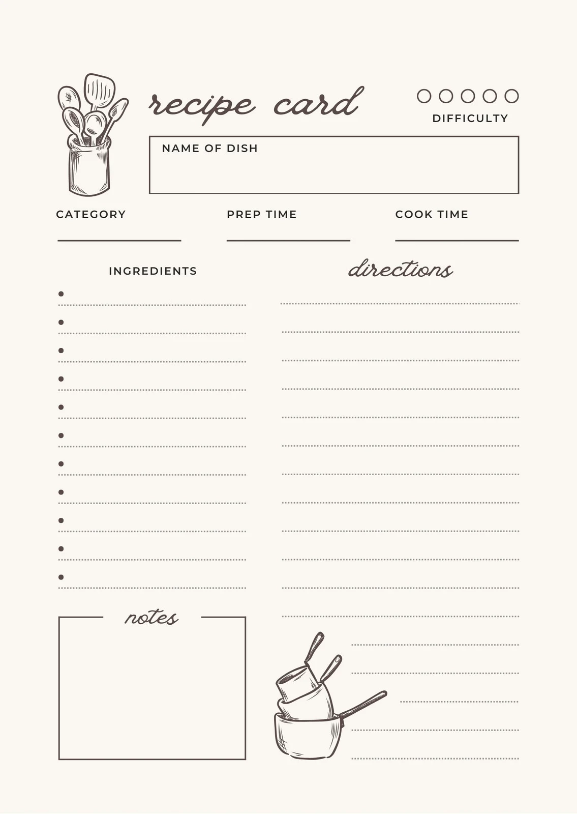 Free Recipe Book Templates Printable - Printable Templates Hub