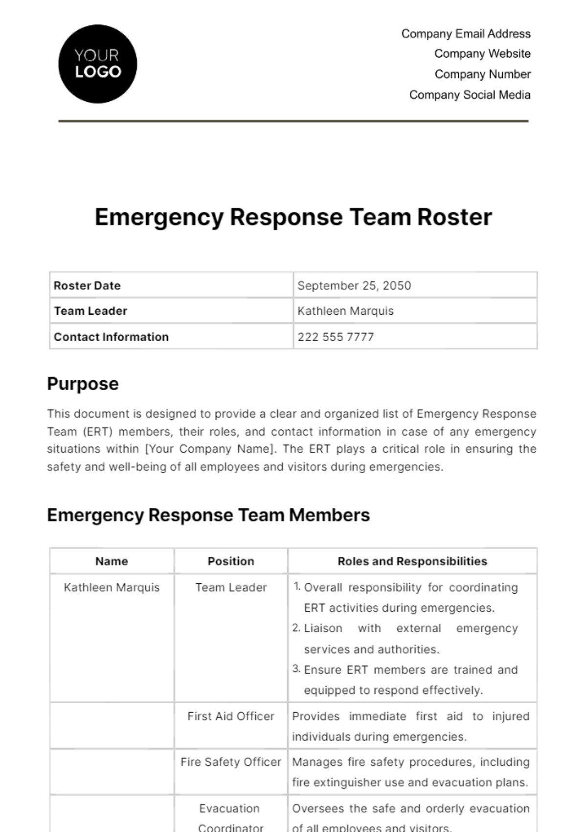 Community Emergency Response Team Forms Printable - Printable Templates Hub