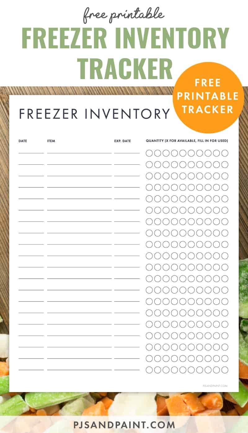 Freezer Meal Inventory Printable - Printable Templates Hub
