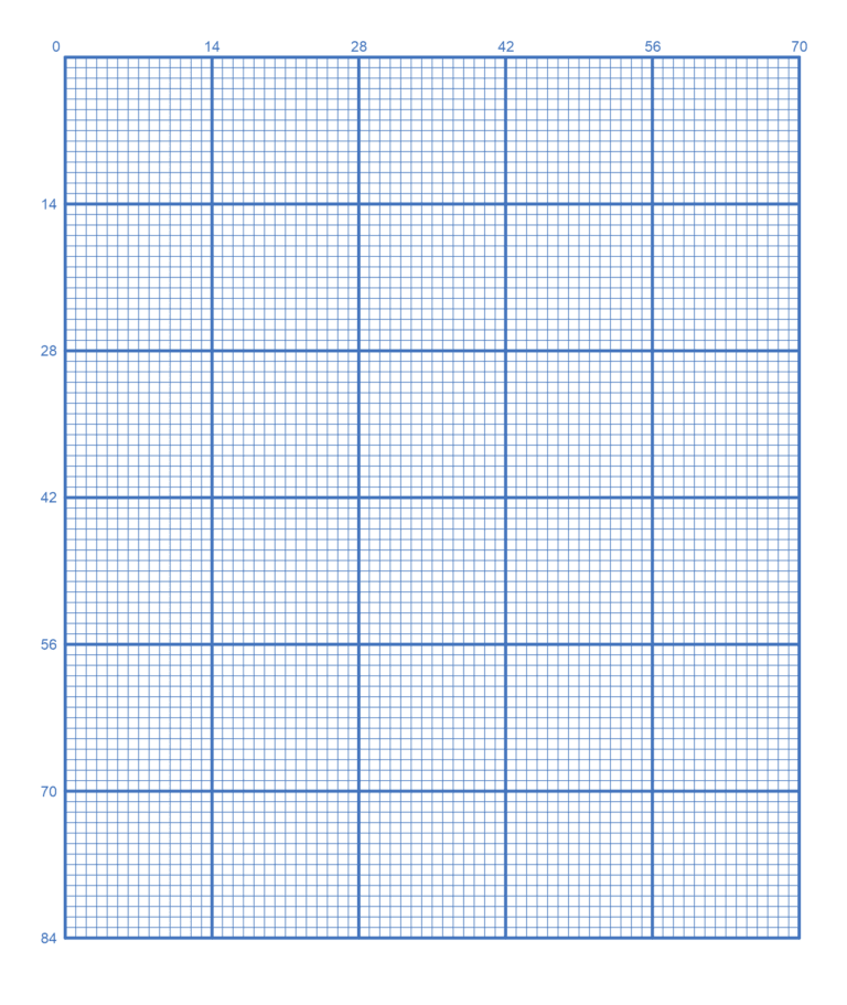 Cross Stitch Grid Paper 14 Count Printable - Printable Templates Hub