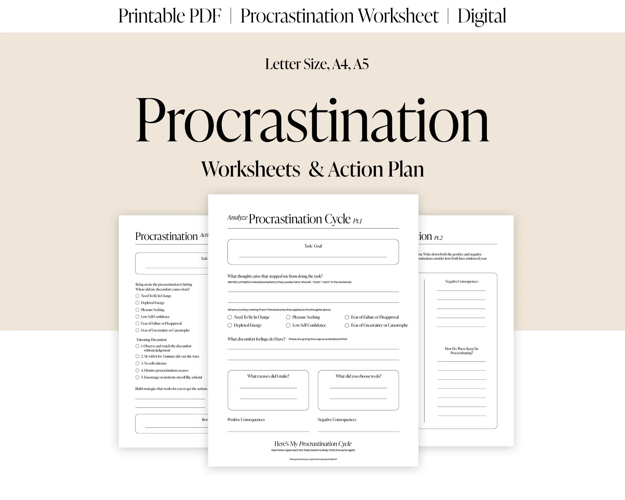 Procrastination Worksheet Why Printable - Printable Templates Hub