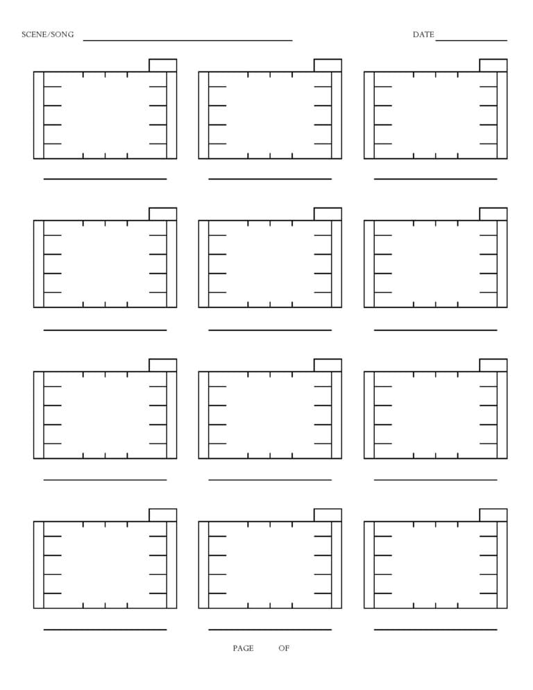 Stage Blocking Chart Template Printable - Printable Templates Hub