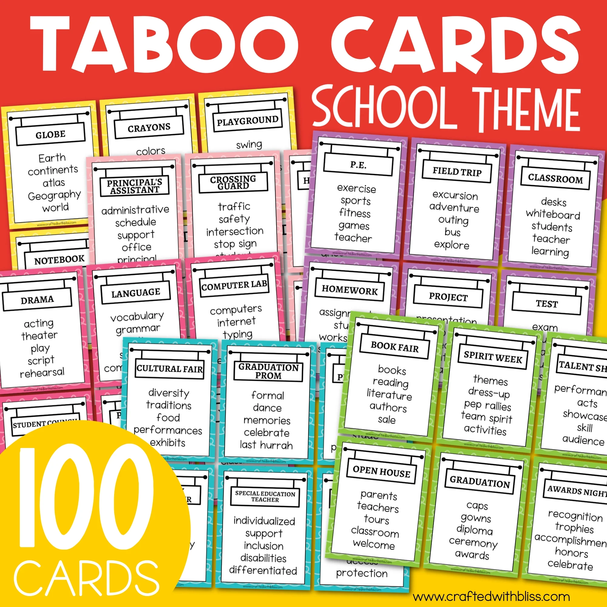 Taboo Cards Template Printable - Printable Templates Hub